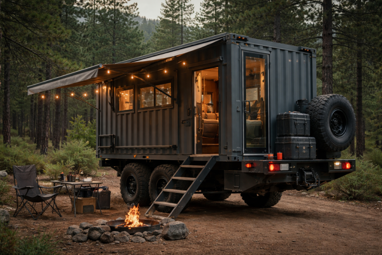 Container Van: Turning a Used Container into a Campervan - Shipping ...