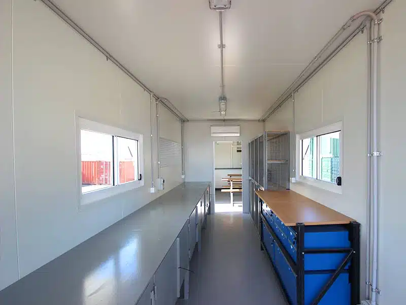 40' Mobile Mining Workshop Container - Tradecorp Container Sales & Rental