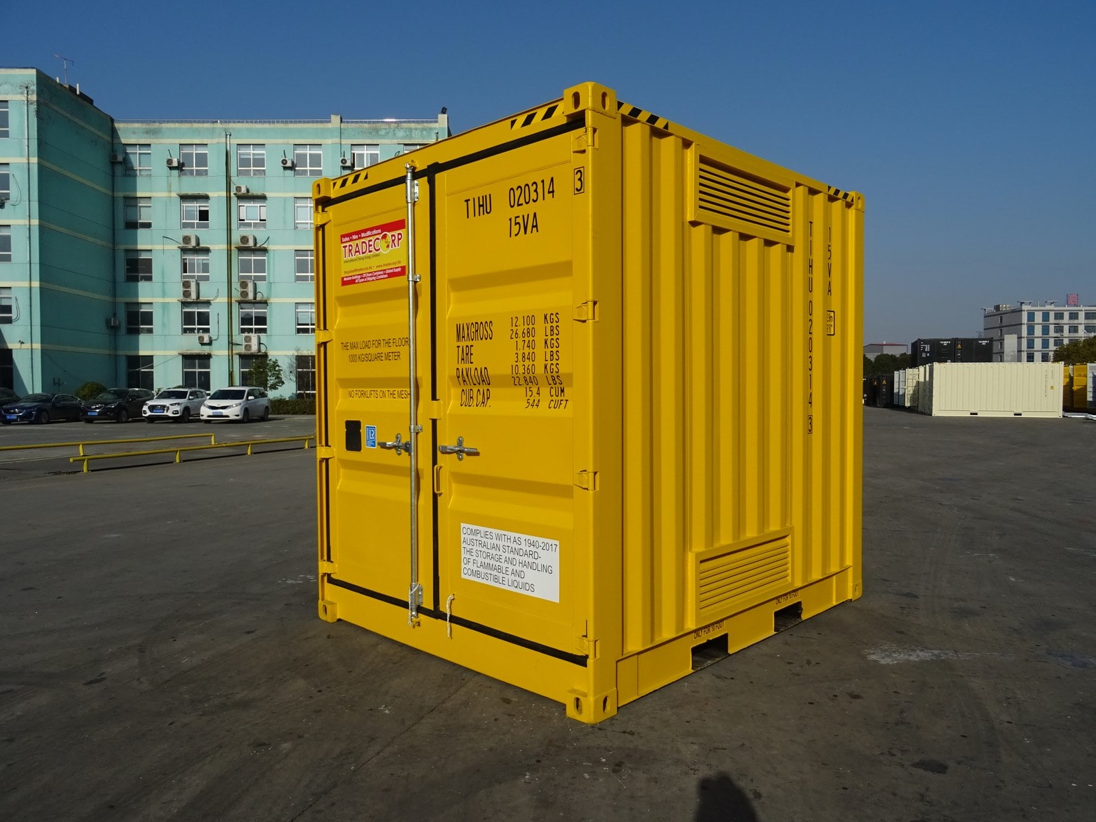 10' RAL 5010 Gentian Blue Mini Container - Tradecorp Container Sales ...