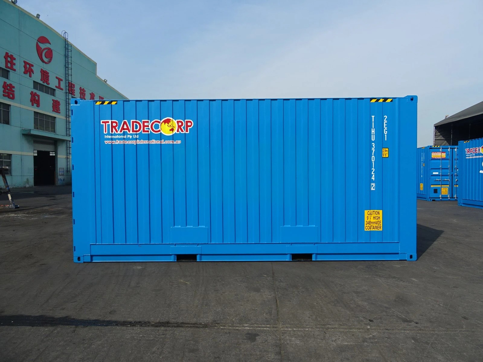 20' Water Blue High Cube CPC Container - Tradecorp Container Sales & Rental