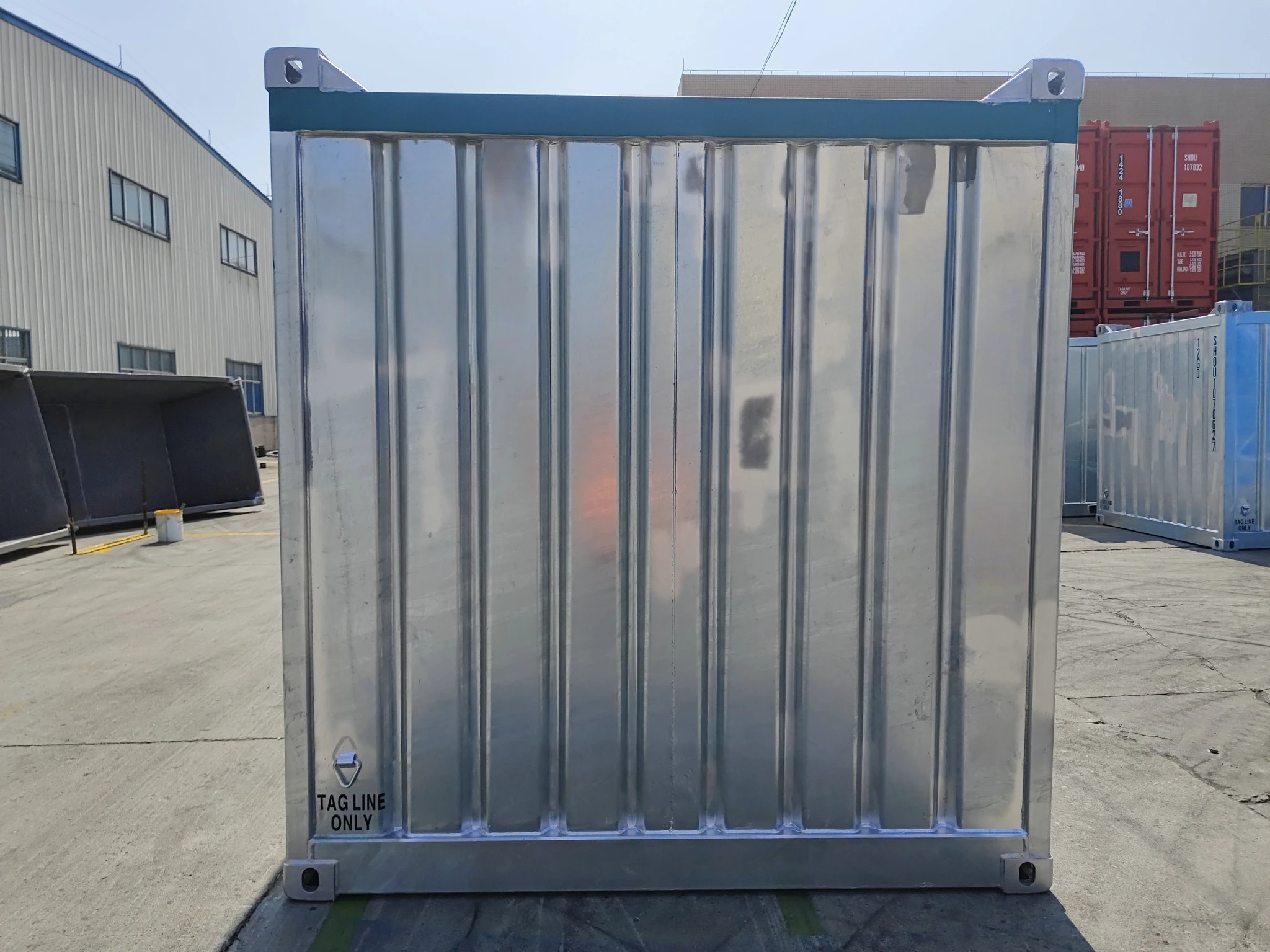 10’ Closed Container Galvanized - Tradecorp Container Sales & Rental