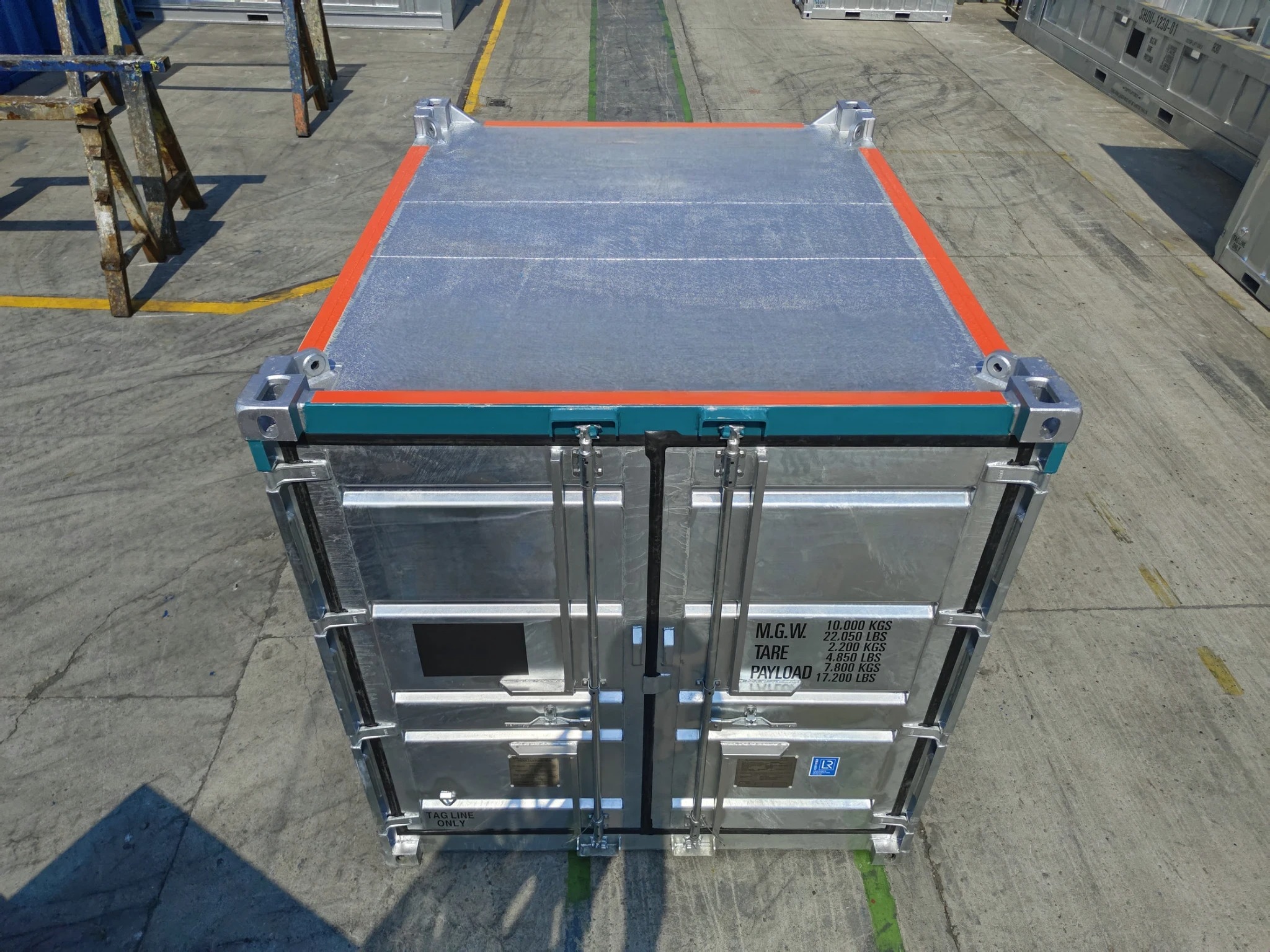 10’ Closed Container Galvanized - Tradecorp Container Sales & Rental